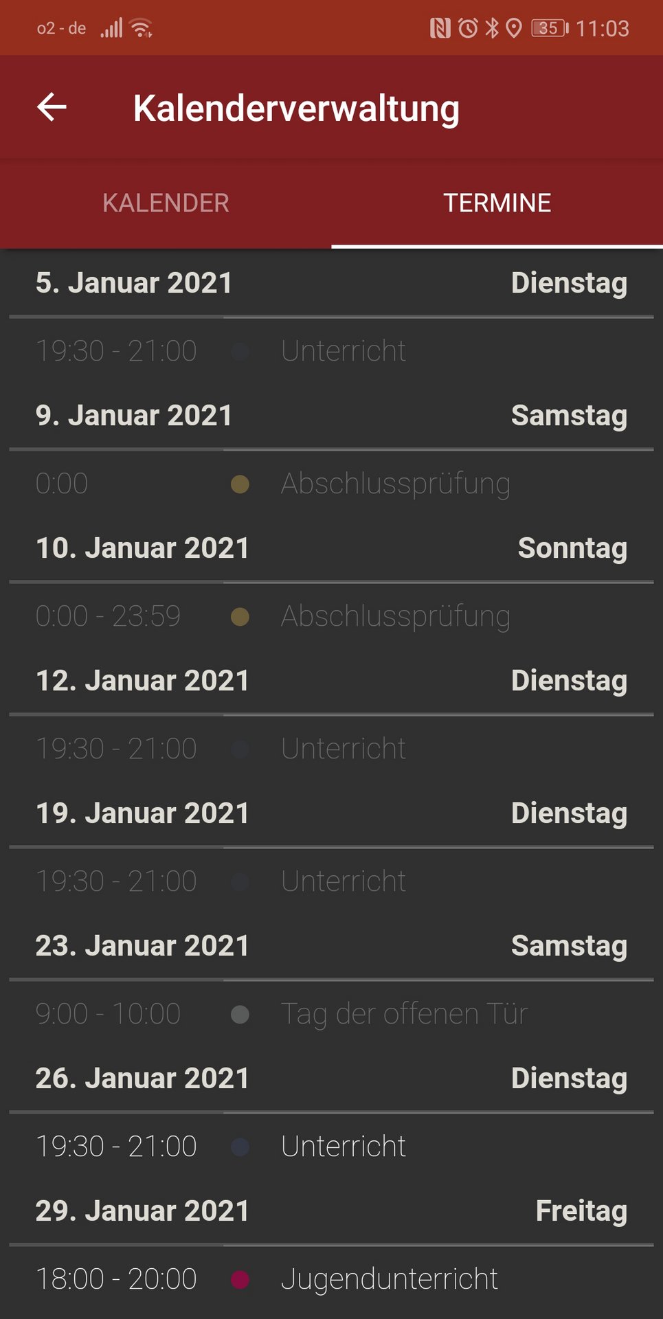 Plattform zur Verwaltung v. Terminen & Übungen | Alamos GmbH